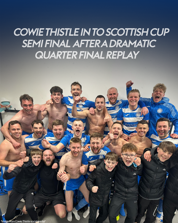 Cowie reach Scottish Cup Semi Final - Aberdeenshire AFA